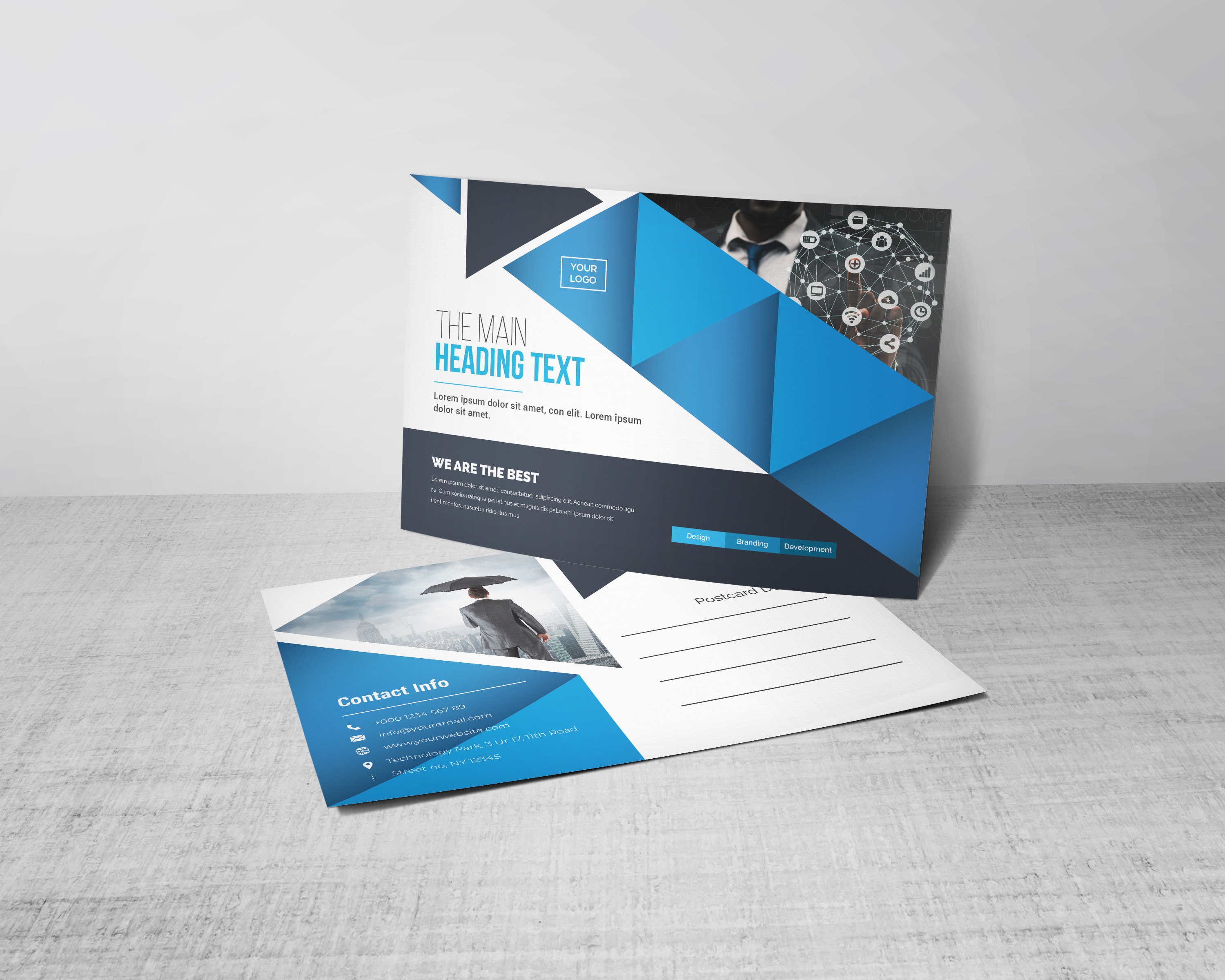 Postcard, a Stationery Template by Curve Design