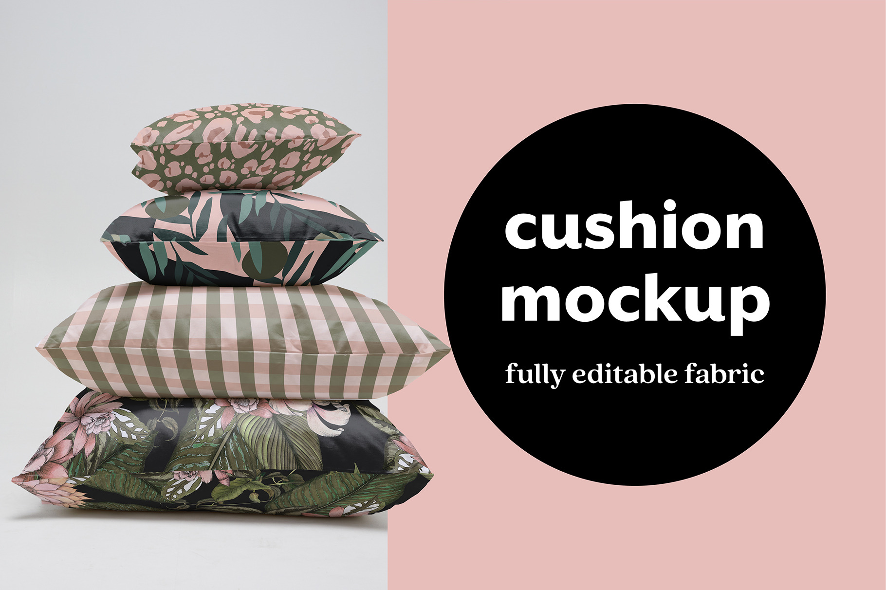 4 Cushion Stack Mockup, a Mockup by Nerida Hansen