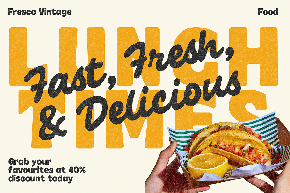 Fresco Vintage – Retro Font Duo