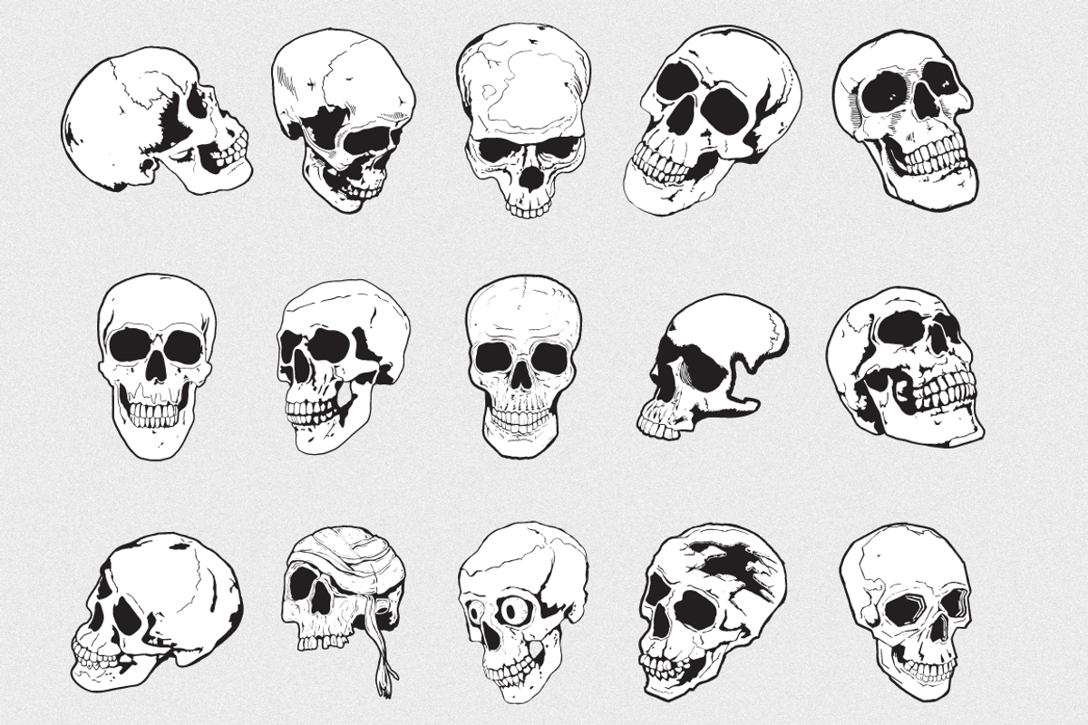Skulls Vector Pack, an Object Graphic by blacksheepsupply | Creative Market