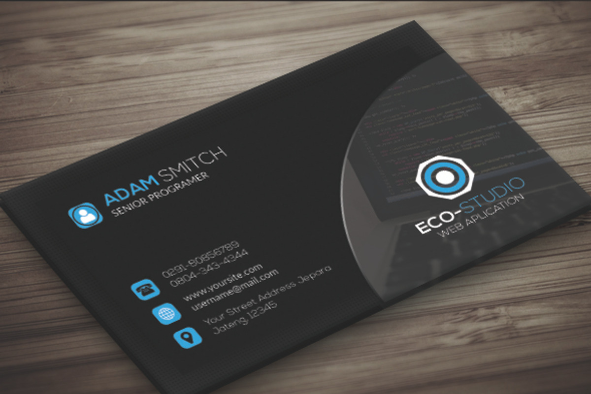 Coding Business Card, a Business Card Template by ABAZ SHOP COLLECTION