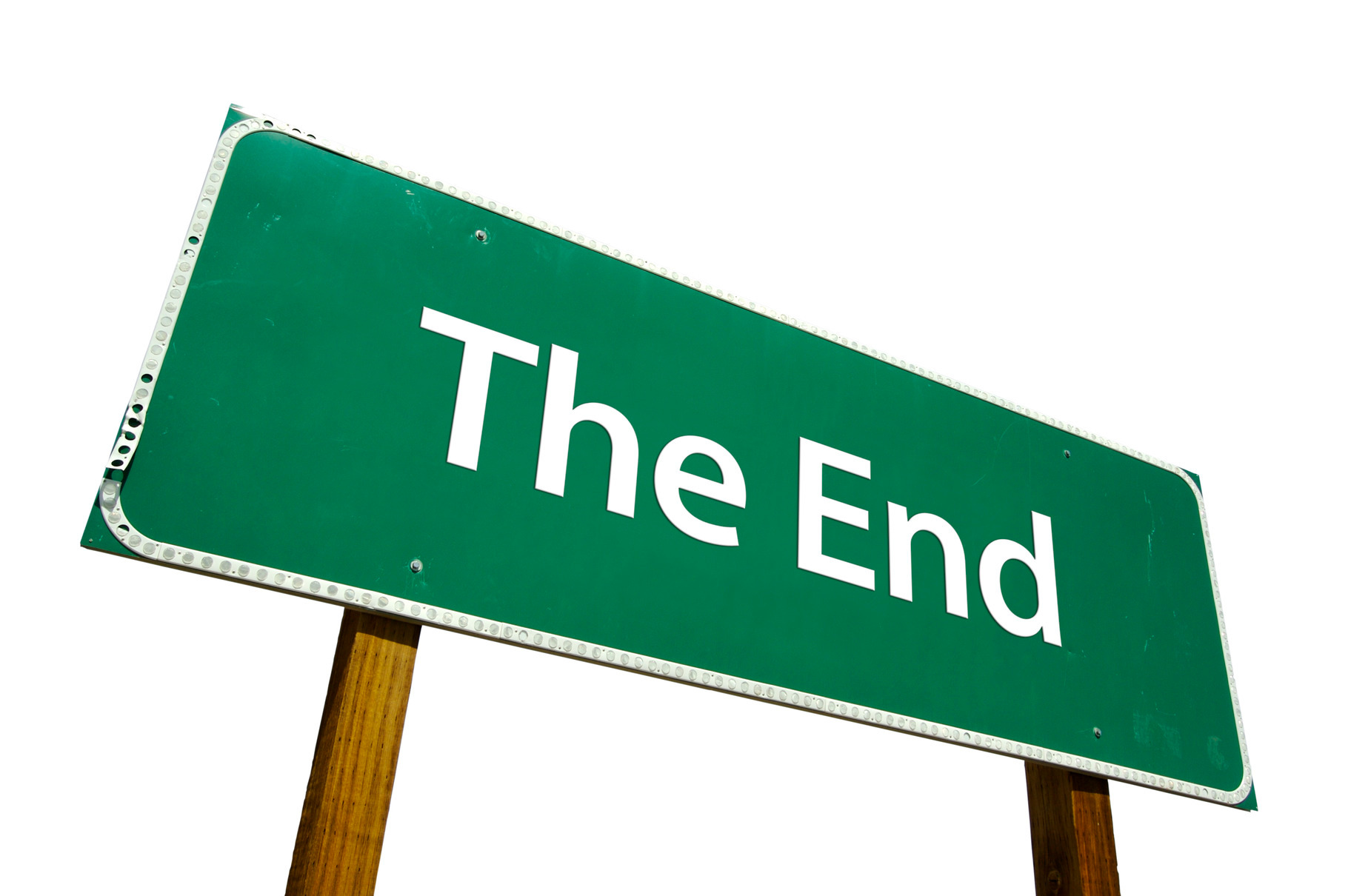 The End Road Sign with Clipping Path | Abstract Stock Photos ~ Creative ...