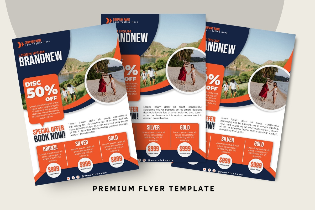Brand New Flyer Template, a Flyer Template by ResumeFabs