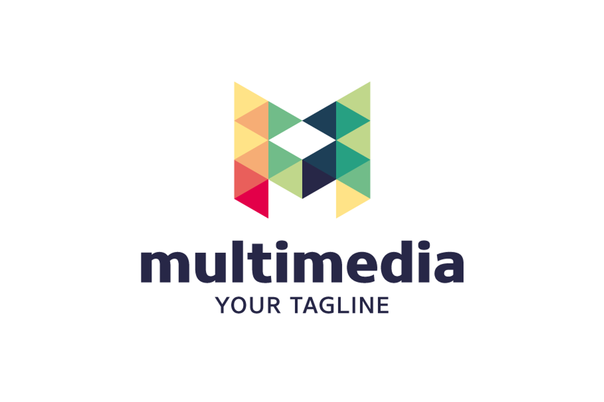 Multimedia M Logo, a Branding & Logo Template by brandphant