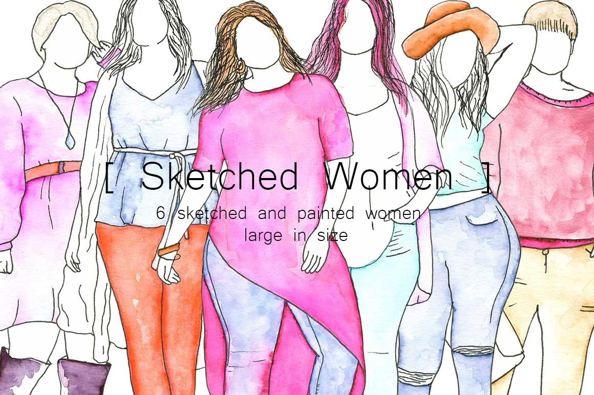 Sketched Women, an Illustration by TheUrbanLine