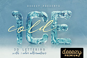 Ice Cold - 3D Lettering, a Graphic by Deeezy