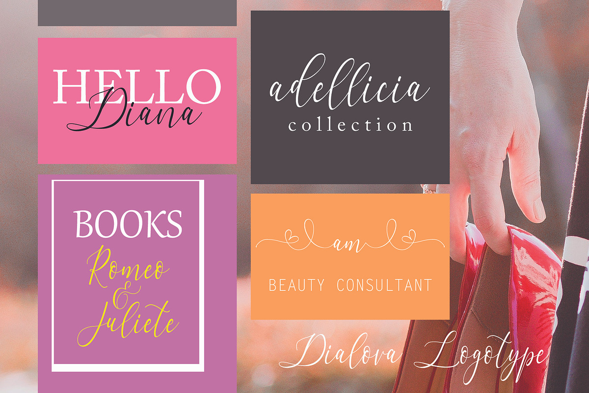 Dialova - Beautiful Calligraphy, a Script Font by Aldedesign | Creative ...