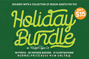 Holiday Bundle | All Product, a Sans Serif Font by ViactionType