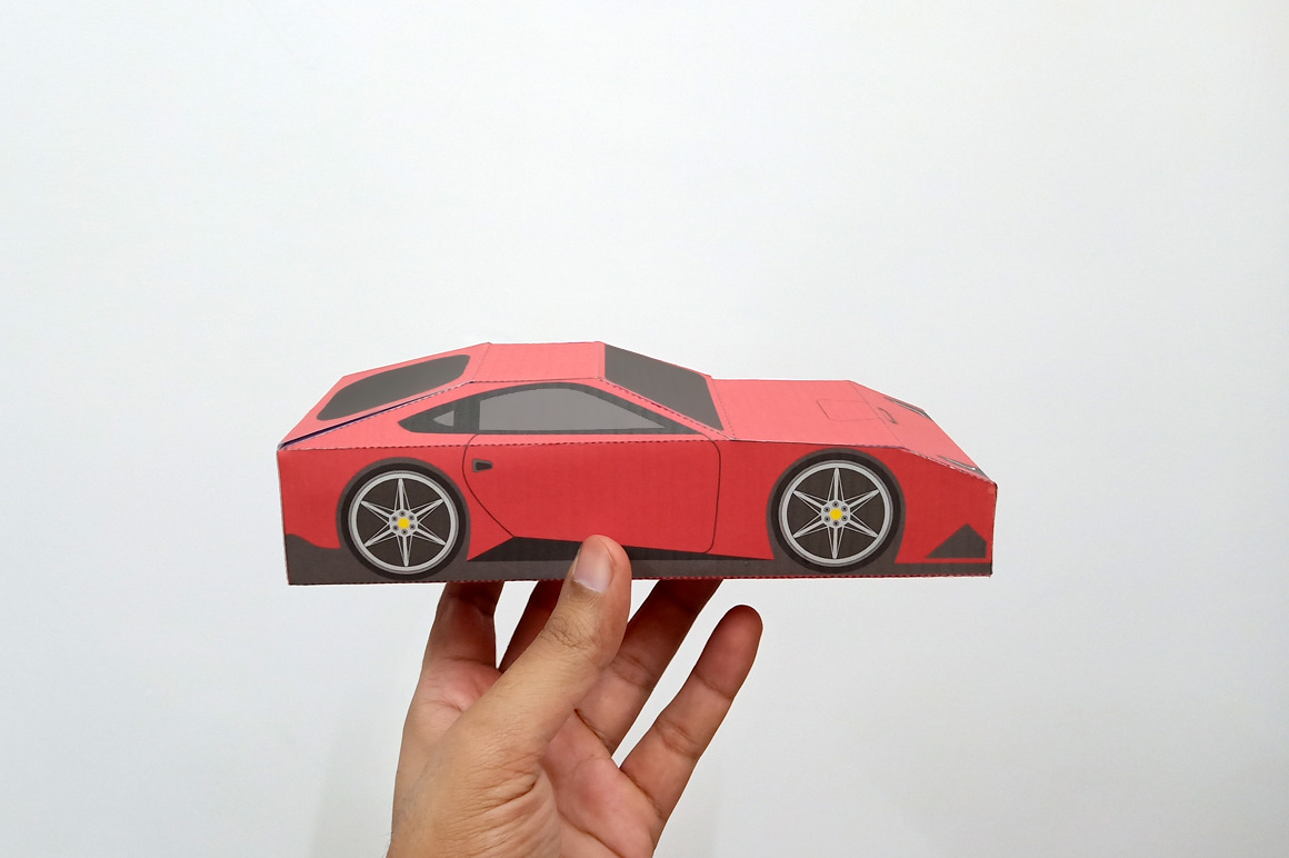 DIY Ferrari favor - 3d papercraft, a Templates & Theme by PAPER amaze