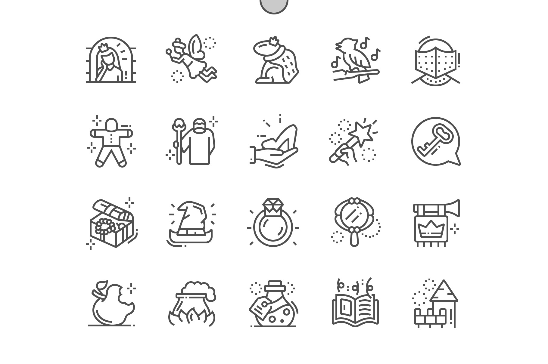 Fairy tales Line Icons, an Outline Icon by Palau