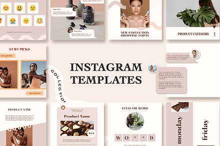 Instagram Marketing Templates, a Social Media Template by Kseniia_Design