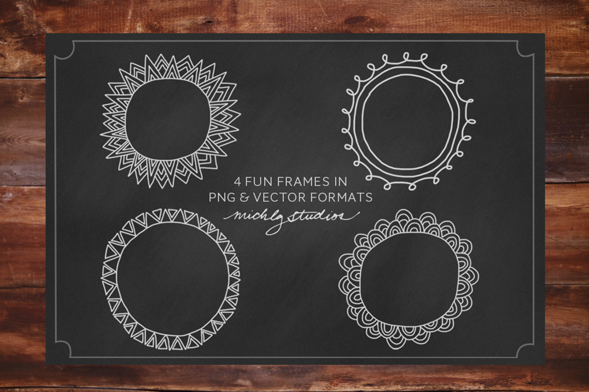 VECTOR & PNG digital clip art frames, an Illustration by michLg designs