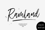 Ramland - Clean & Rough Script, a Script Font by Sronstudio