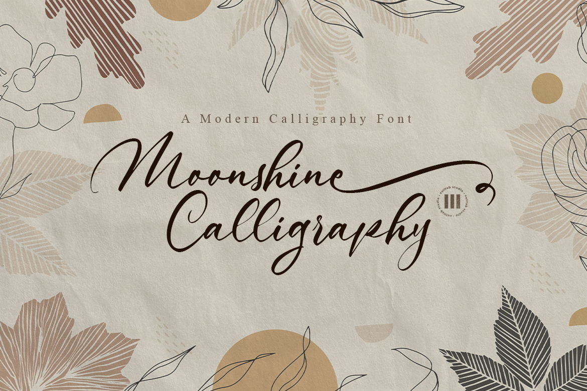 Moonshine | A Modern Calligraphy Font