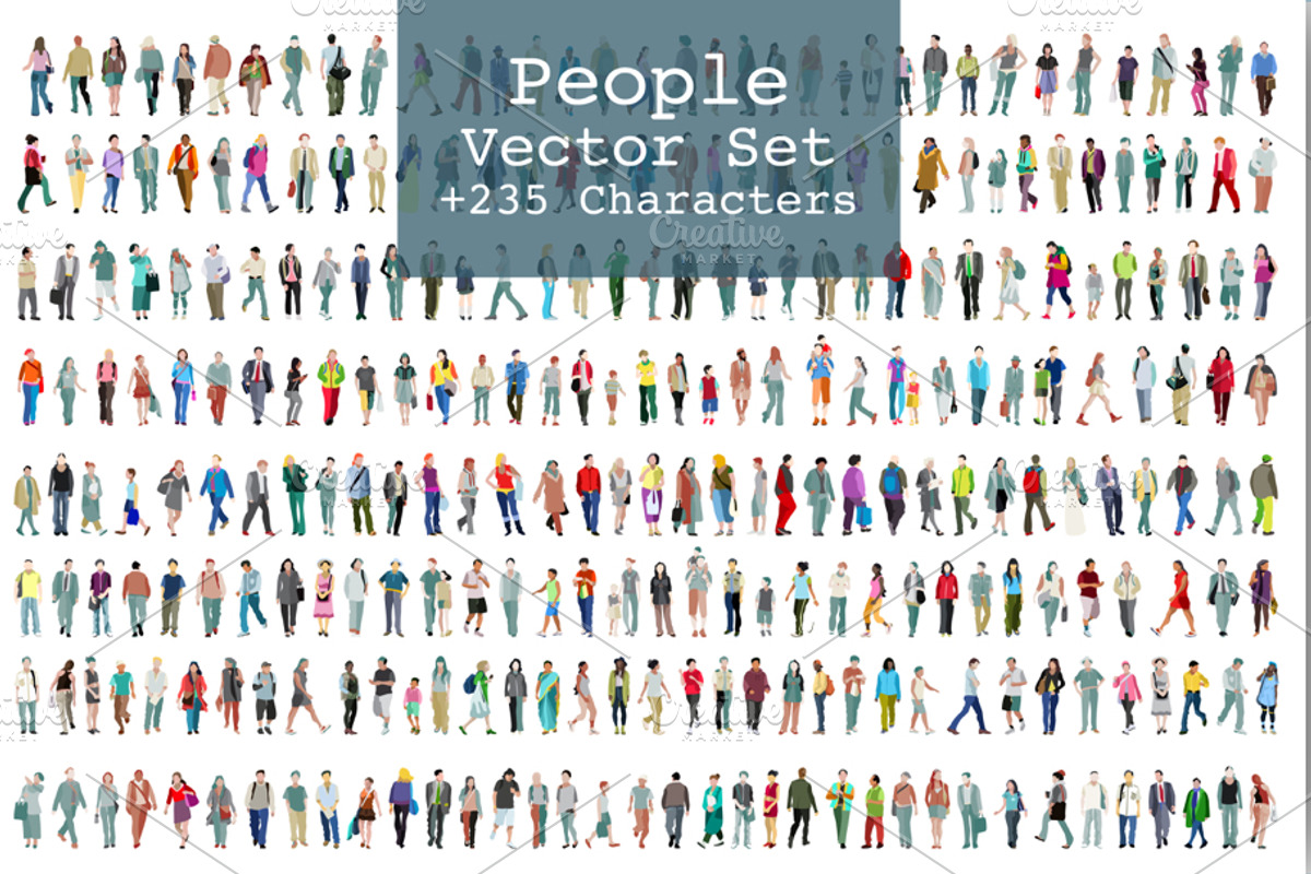 Vector Set of Illustrated People, a Person Illustration by Aurielaki ...
