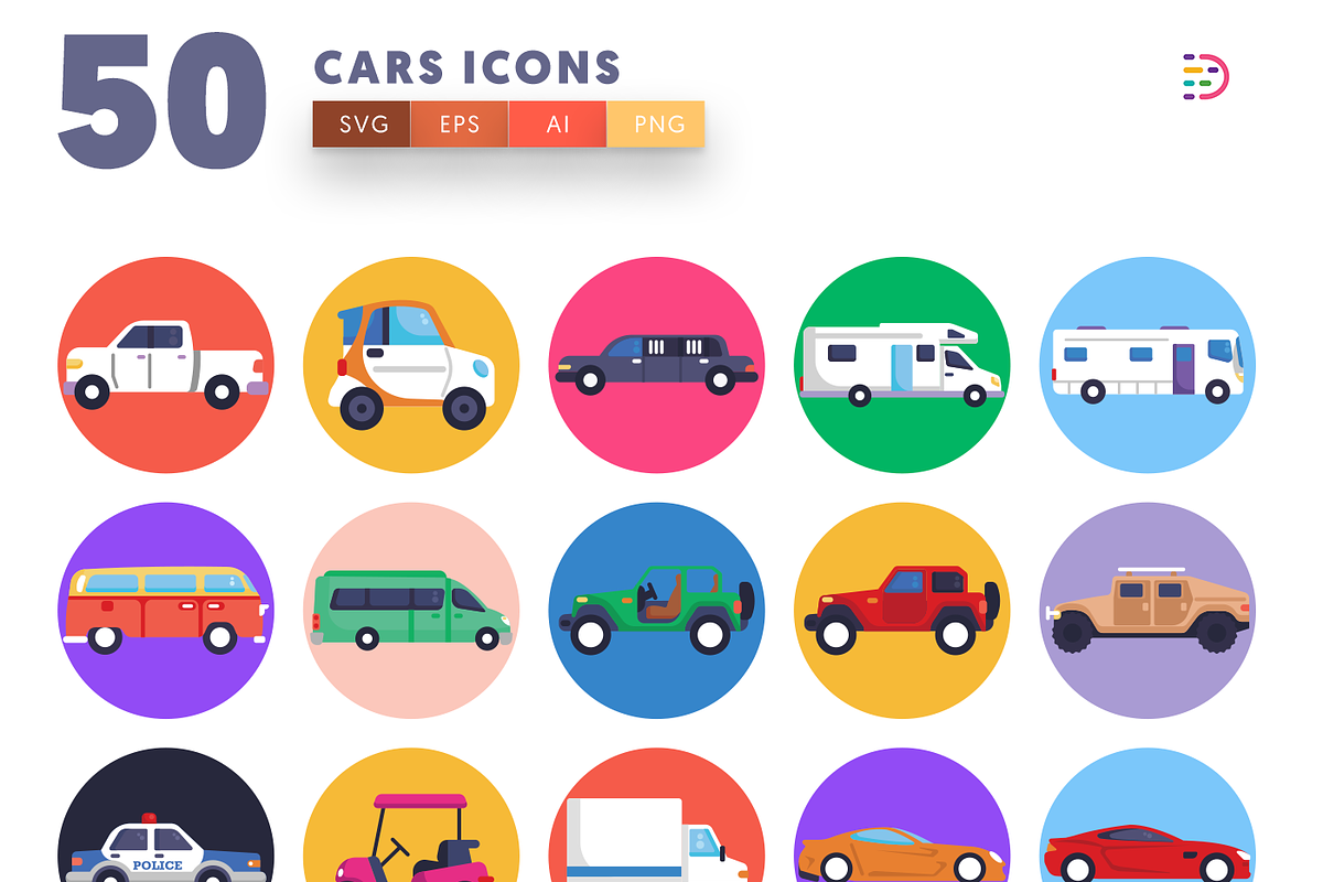 Cars Icons | Download SVG, PNG, EPS Icons