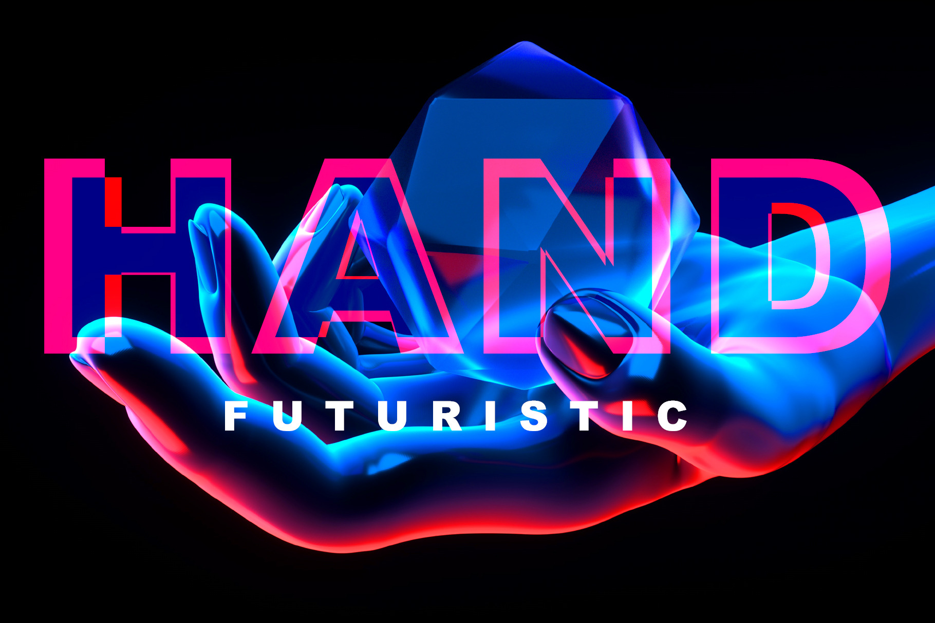 Hand futuristic, an Object Graphic by Vladimir Vihrev