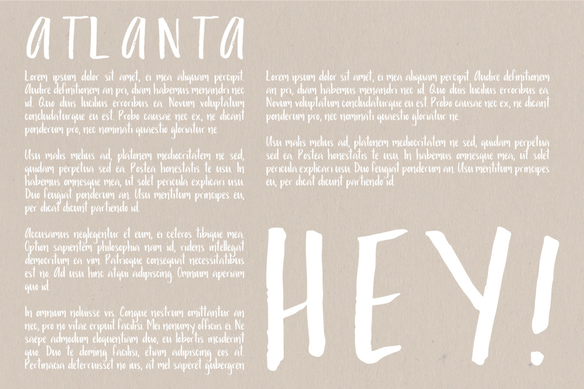 Atlanta | Friendly Typeface, a Script Font by Jen Wagner Co