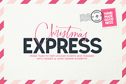 The Christmas Express Lettering Pack, an Object Graphic by Callie Rian ...