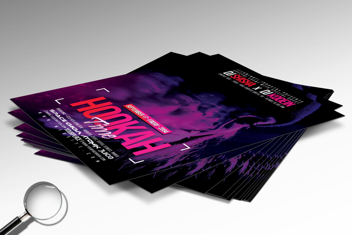 Hookah Time | Shisha Flyer Template, a Flyer Template by GIGA-TEMPLATE ...