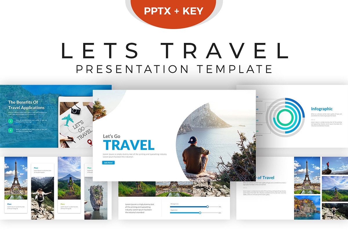 Travel Presentation Template, a Presentation Template by Digitcase x ...