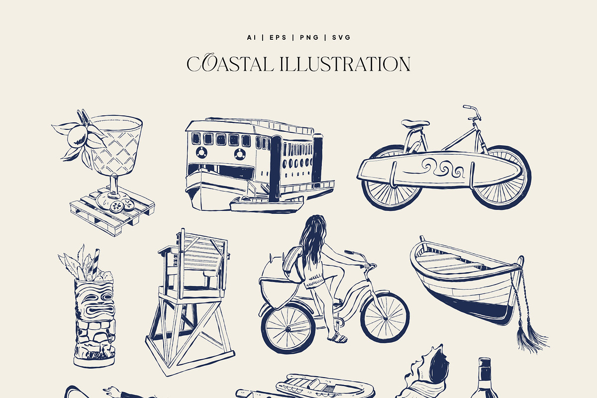 Coastal Life | Illustration Kit