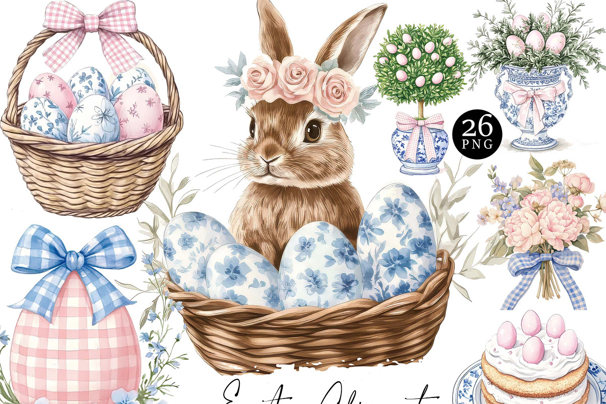 Easter Clipart Bundle, an Animal Illustration by Design Scotch ...