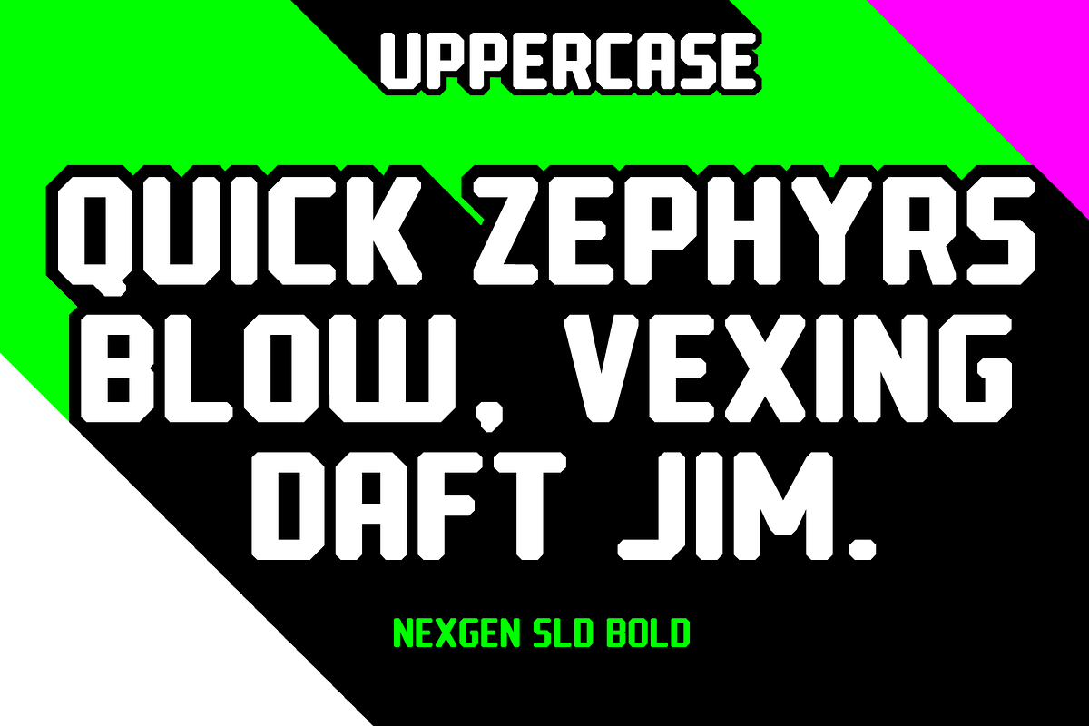 Nexgen SLD Font Family, a Sans Serif Font by Alphabet Agency