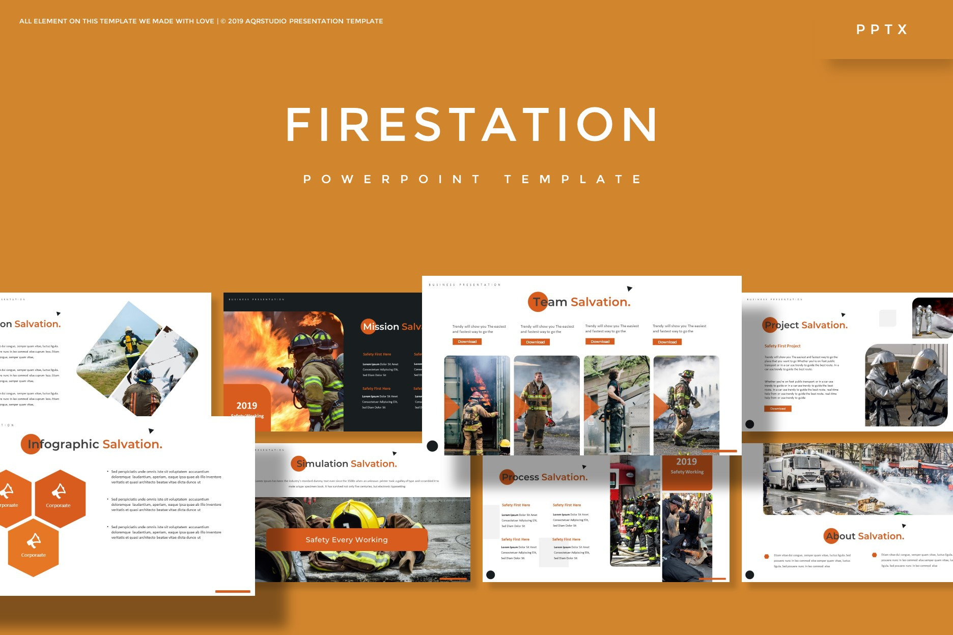 Firestation - Powerpoint Template, a Presentation Template by AQR Studio