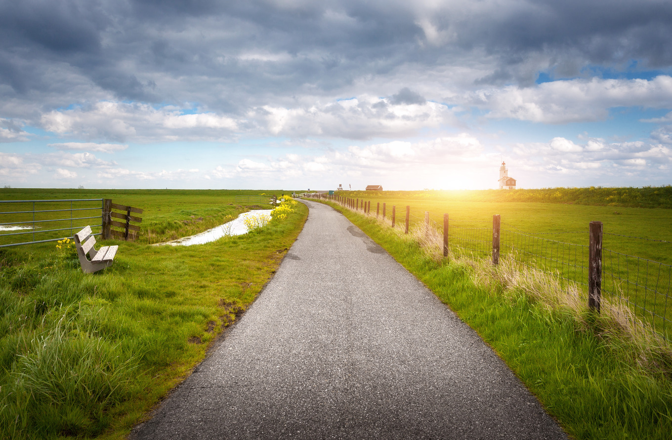 Beautiful rural road, a Nature Photo by den-belitsky | Creative Market