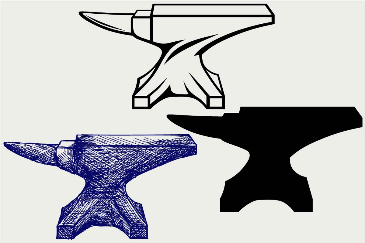 Anvil SVG, an Outline Icon by LineworkStock