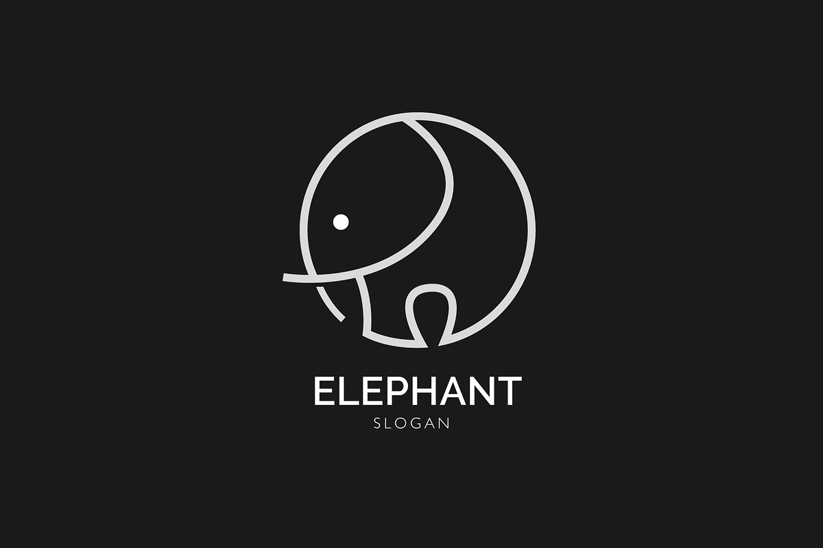 Simple elephant logo