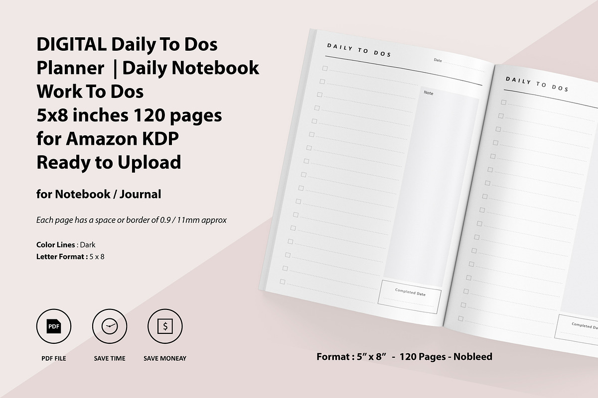 DIGITAL Daily To Dos Planner, a Brochure Template by Creativekdp