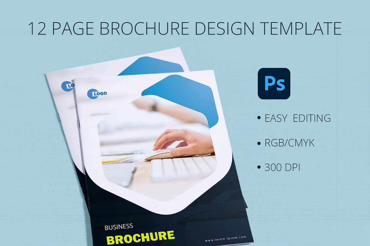 12 Page Brochure Booklet Design psd