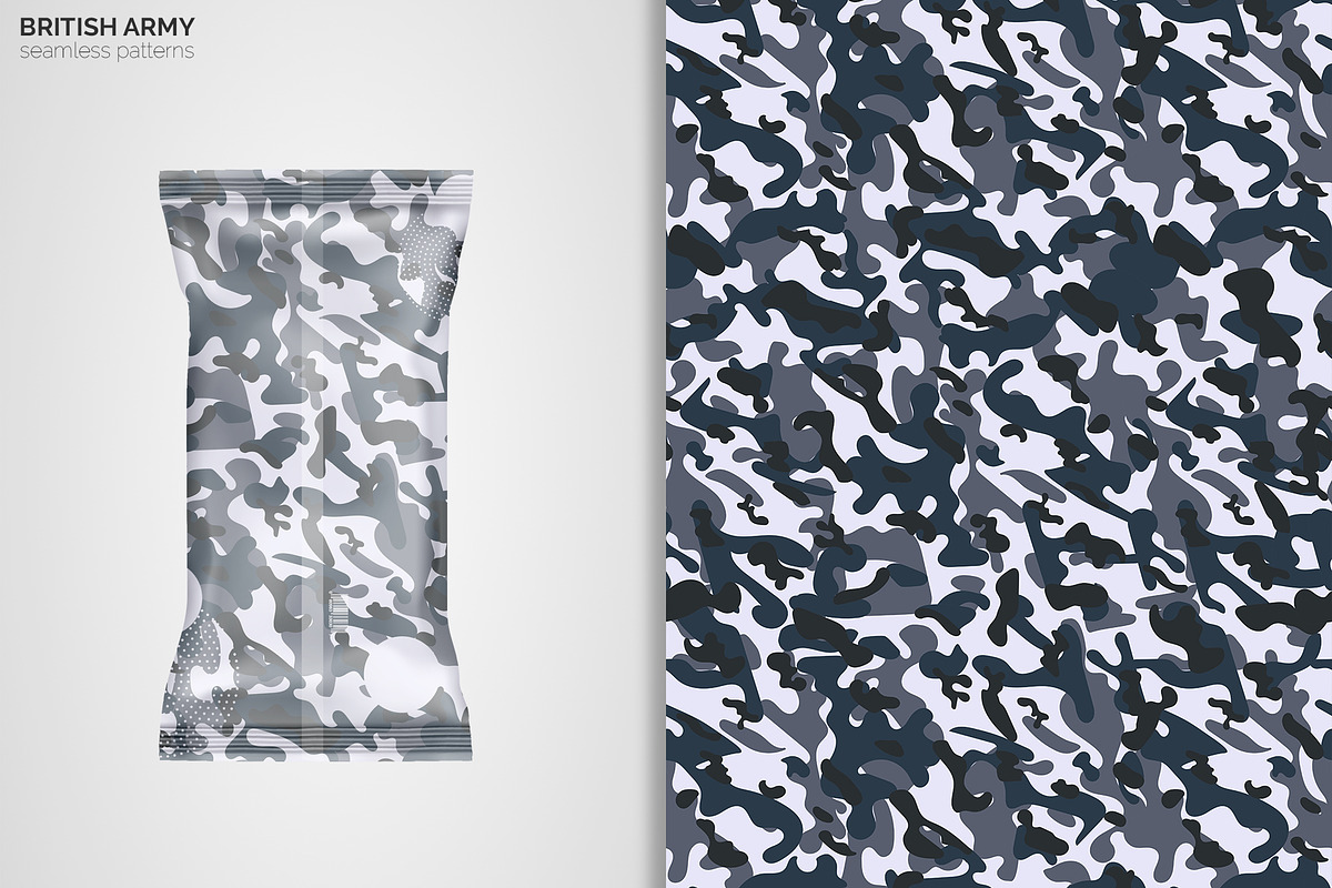 British Army Camouflage Patterns, a Pattern Graphic by 3Y_Design