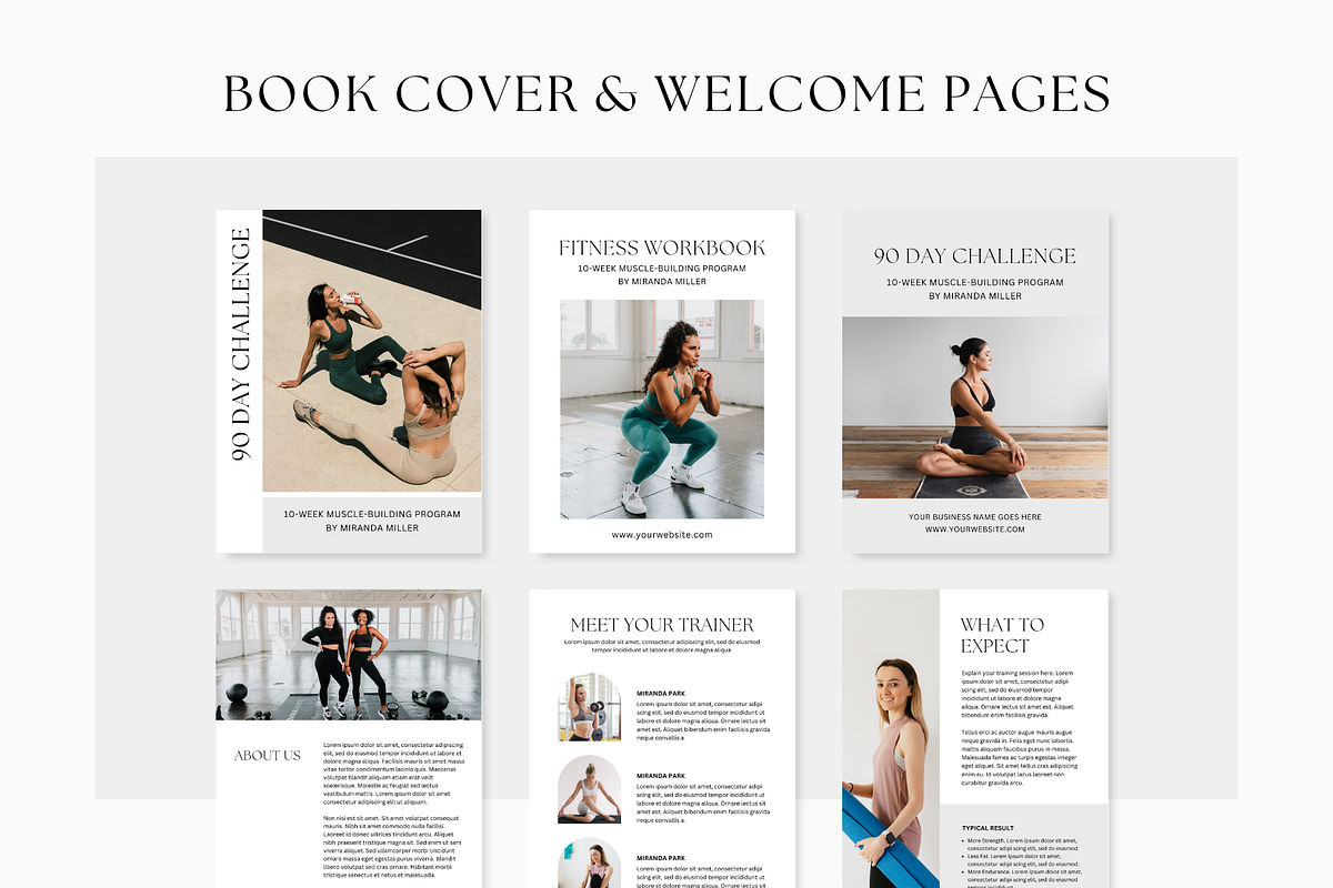Fitness Workout Book Template, a Magazine Template by ShopRShop