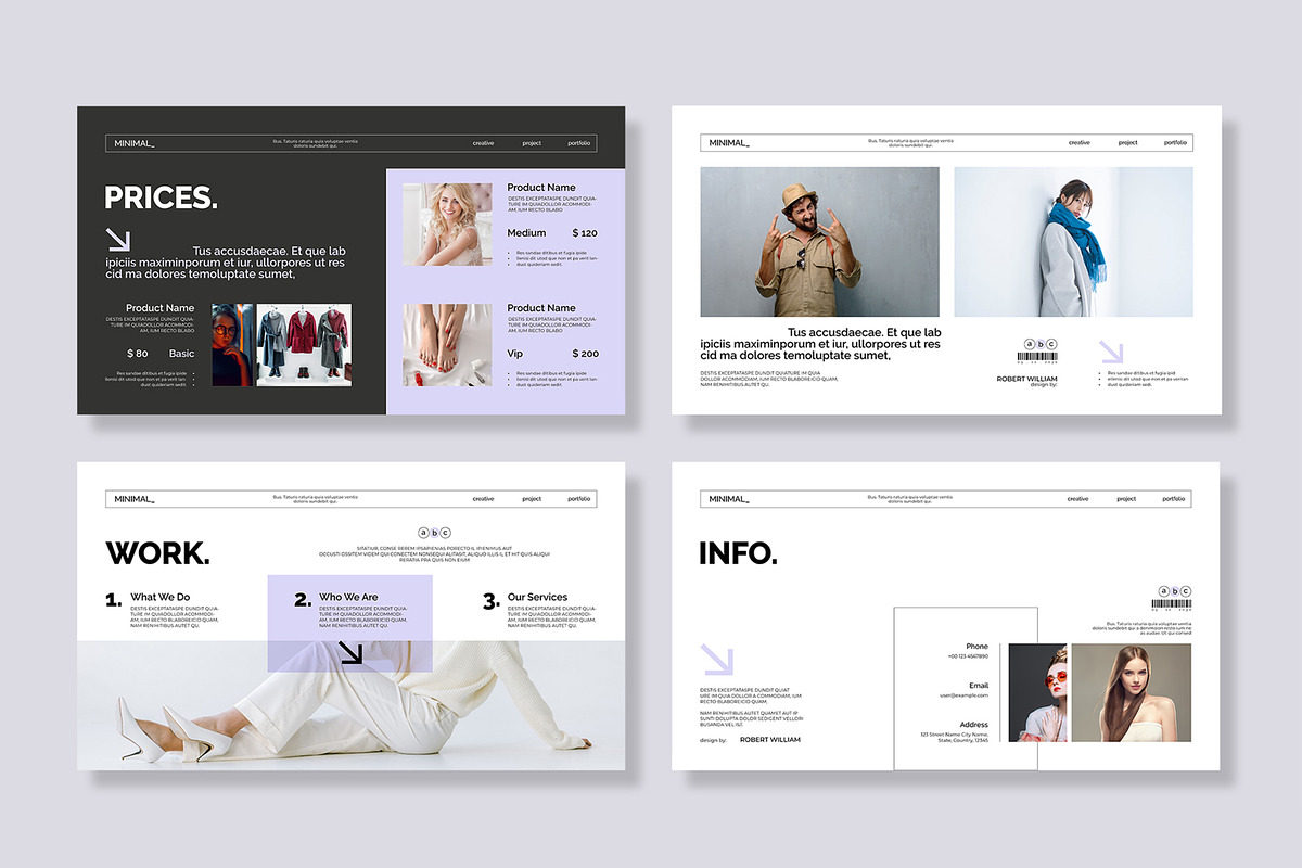 Design Portfolio Presentation Design