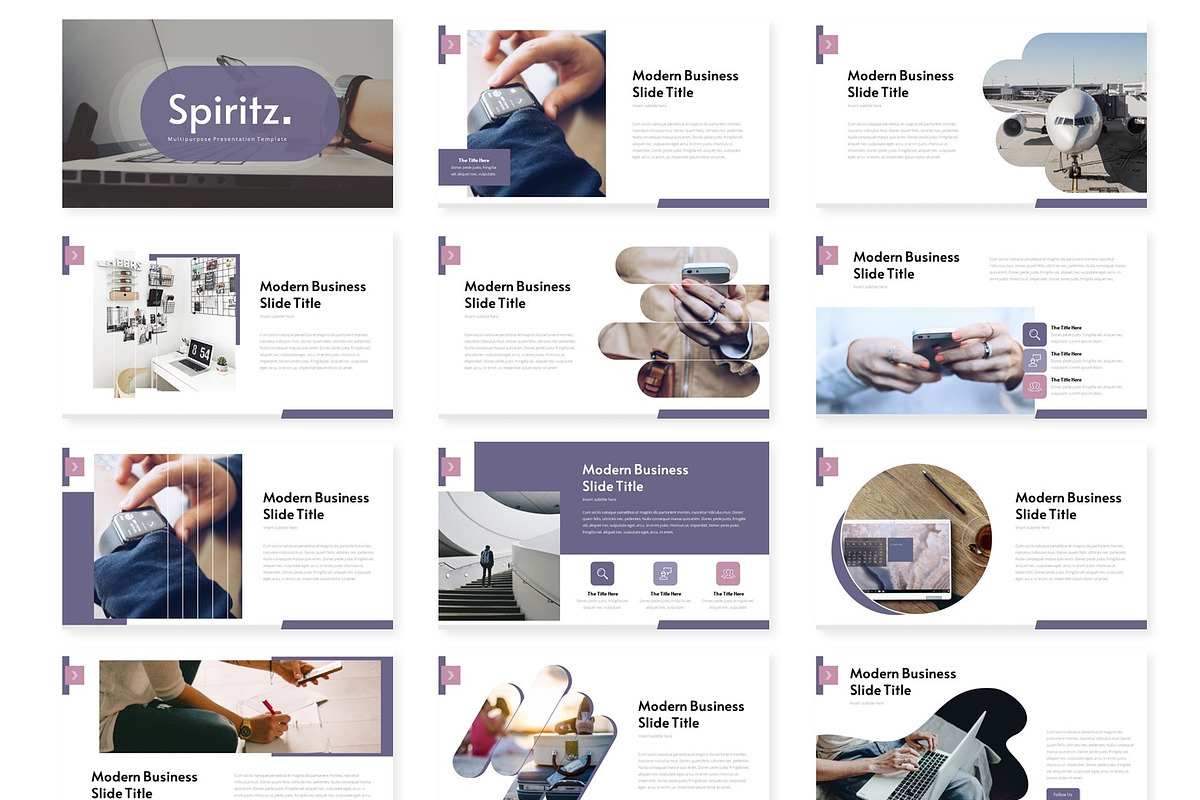 Spiritz - Presentation Template, a Presentation Template by AQR Studio