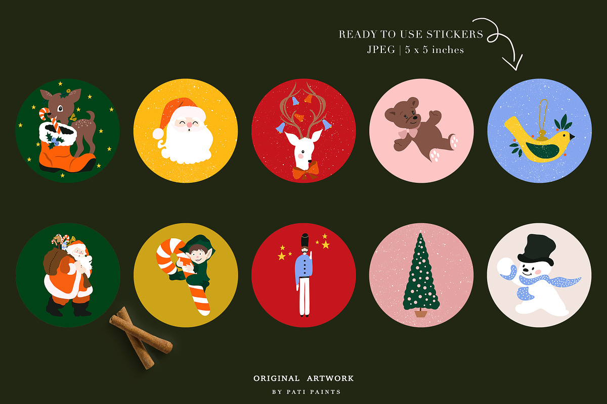 Christmas Time Clipart Santa Claus | Creative Market