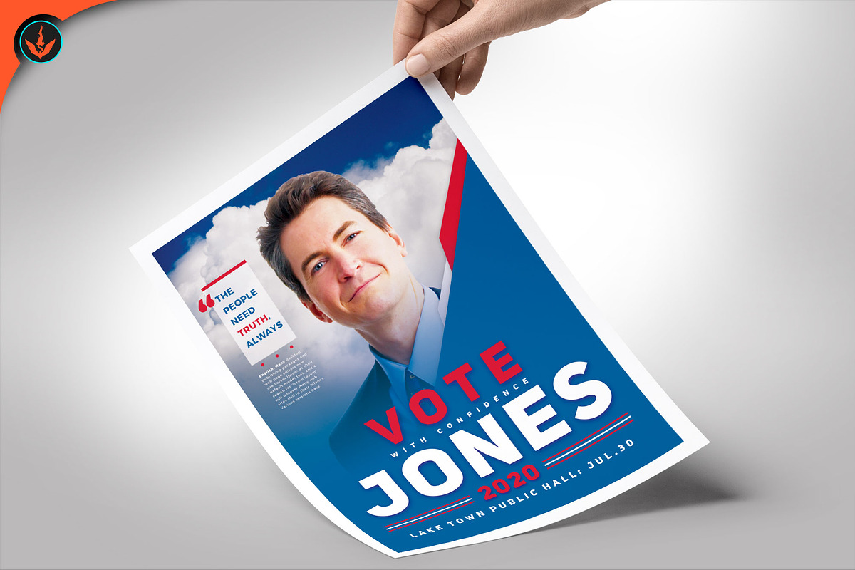 Political Flyer Template 8, a Flyer Template by SeraphimChris