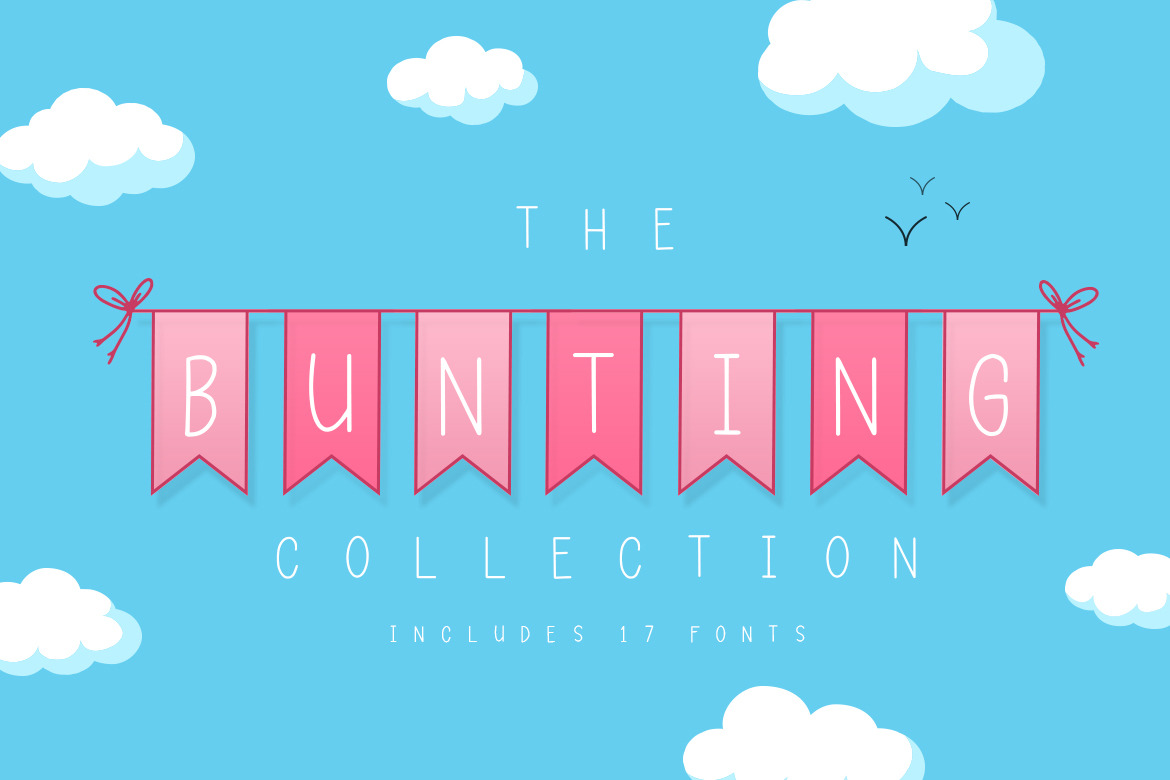 The Bunting Font Collection, a Font by Salt & Pepper Designs | Creative ...