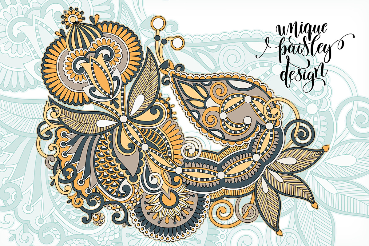 10 PAISLEY DESIGN, a Pattern Graphic by karakotsya