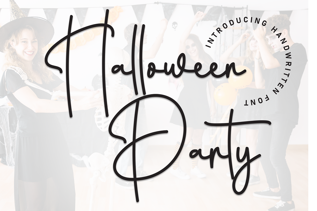 Halloween Party | Script Font, a Handwritten Font by Scratchones