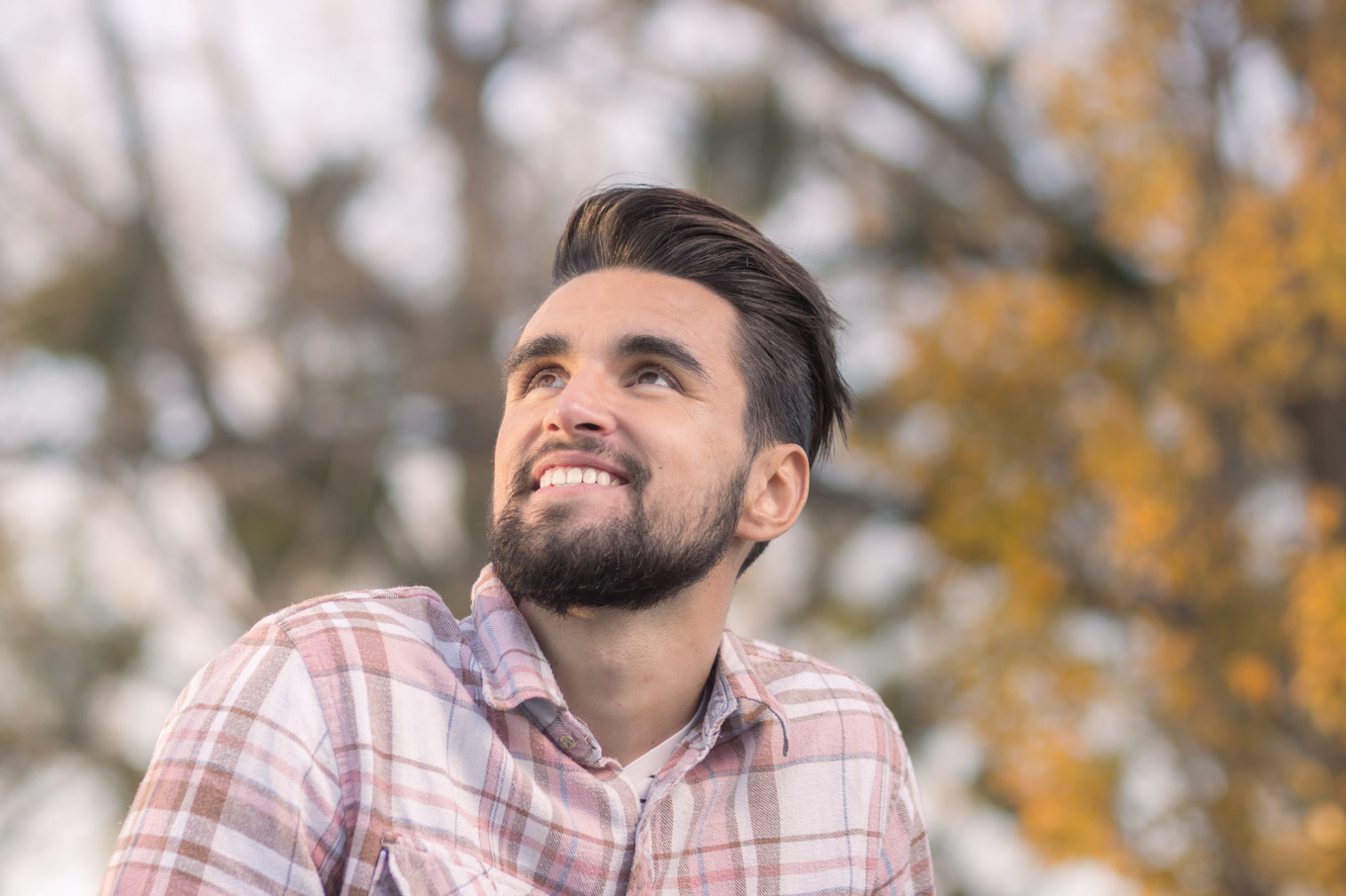 young man, looking up, head face., a Person Photo by HD92 | Creative Market