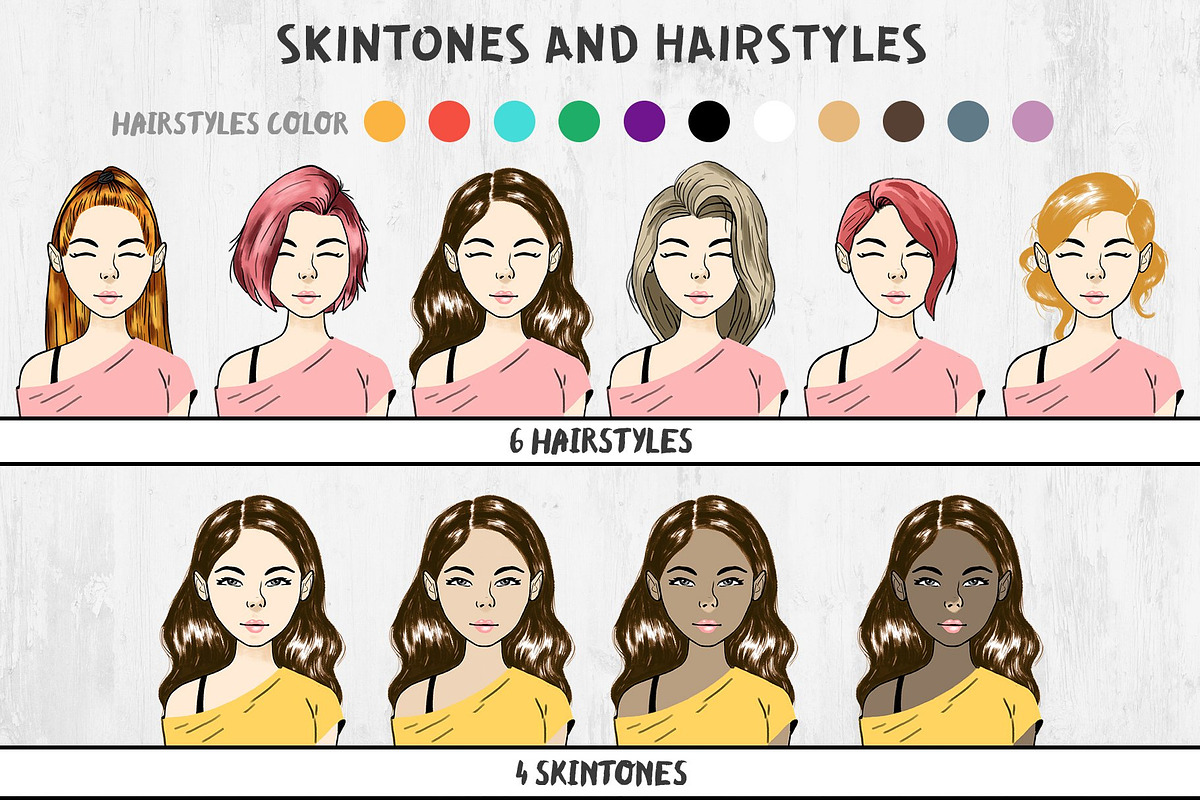 Character Creator, a Person Illustration by Alina Sh