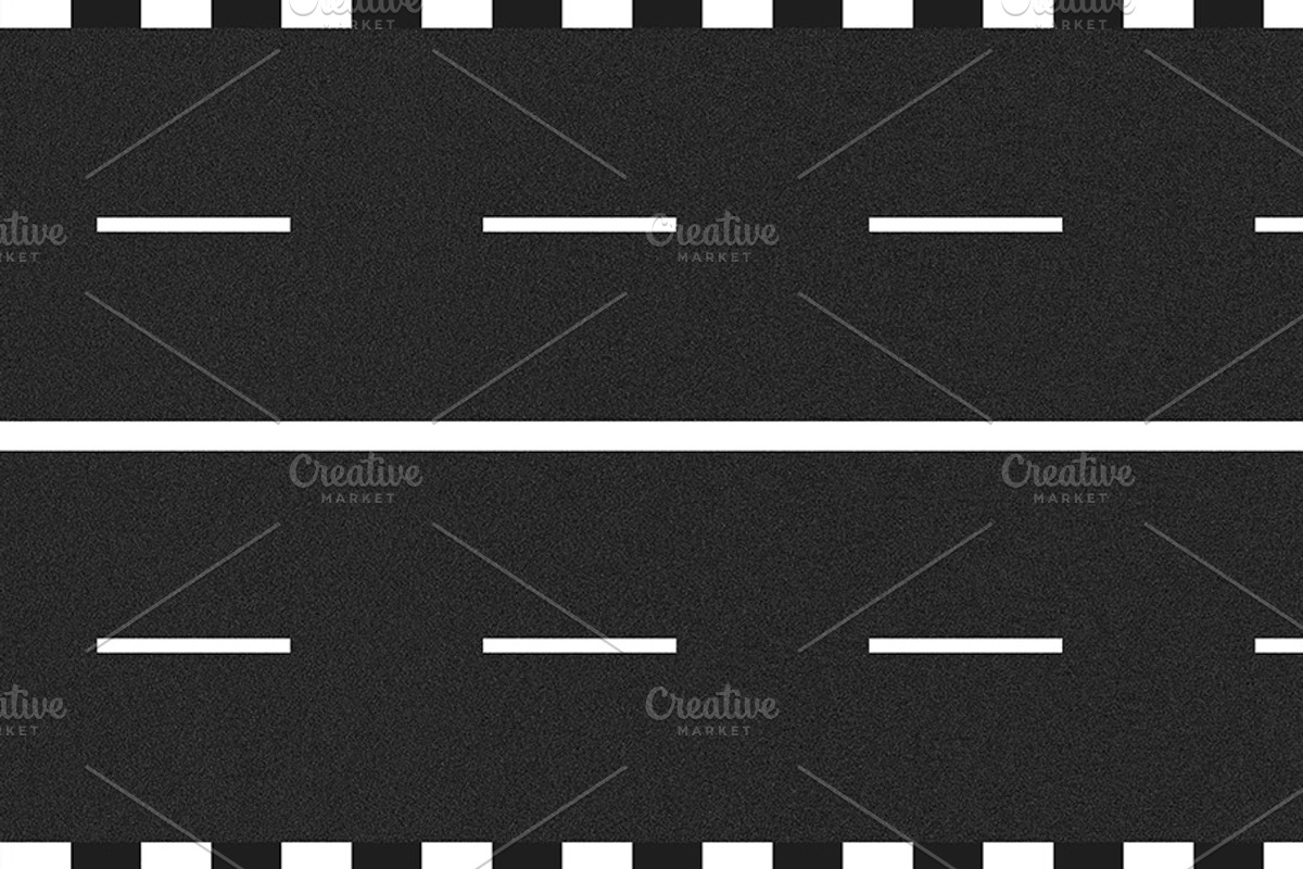 Seamless two way road texture map, a Texture Graphic by Best Stock ...