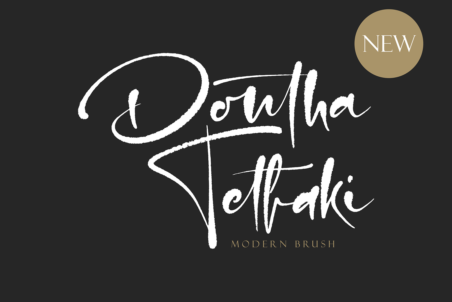 Dontha Tethaki, a Script Font by pineungtype