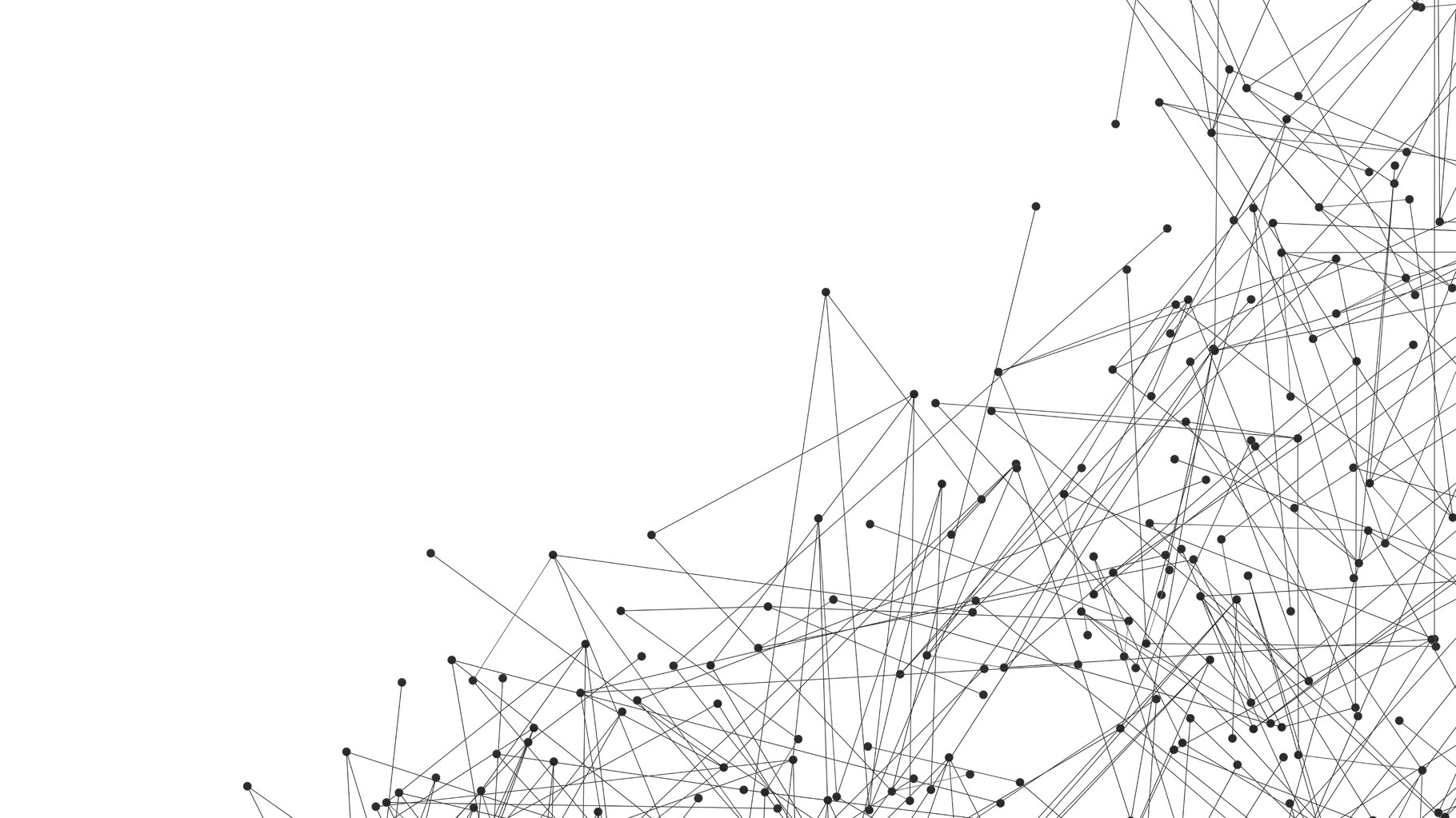 Black network connection lines on white background for technology ...