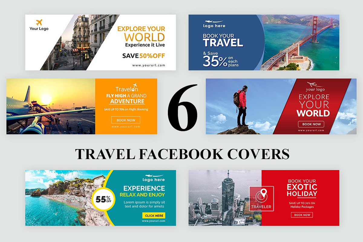 12 Facebook Covers, a Social Media Template by Creatricks