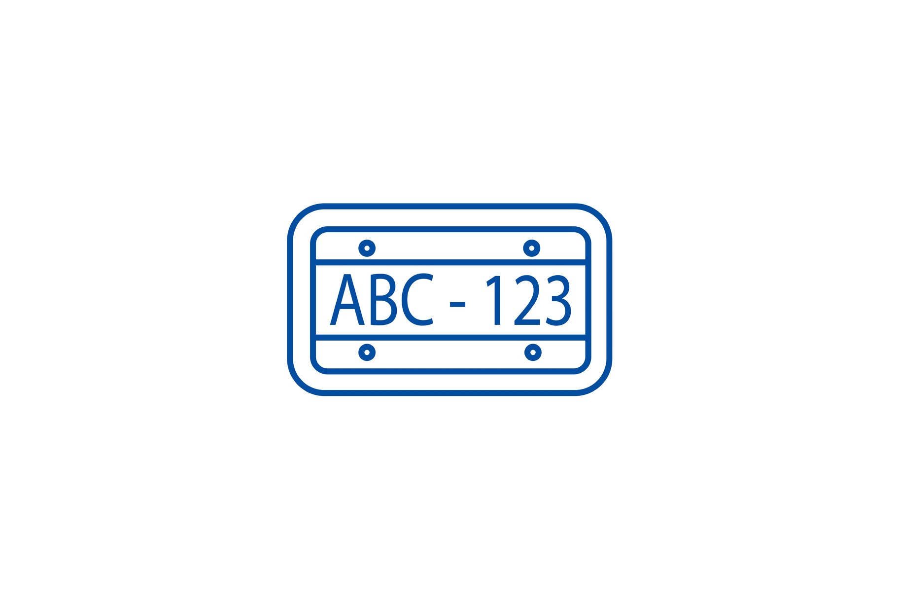 Car number line icon concept. Car | Object Illustrations ~ Creative Market